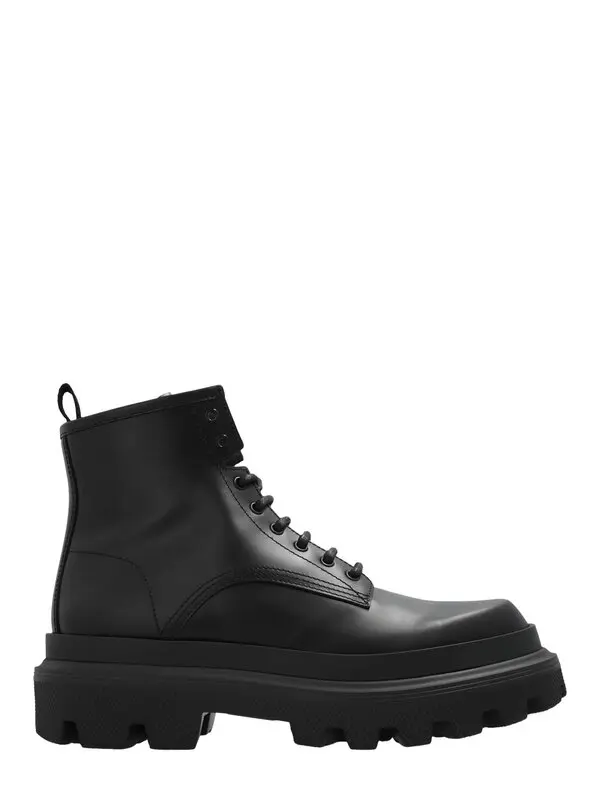 Dolce & Gabbana Platform Combat Boots - Black