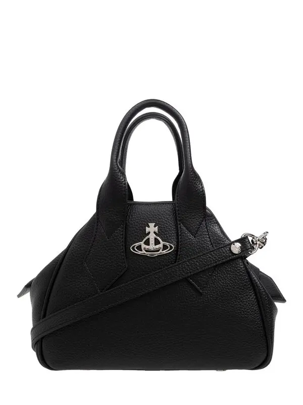 VIVIENNE WESTWOOD Handbag With Detachable Shoulder Strap - Black