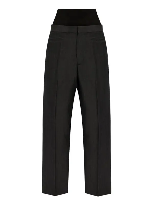 Alaïa Elastic Waistband Trousers - Black