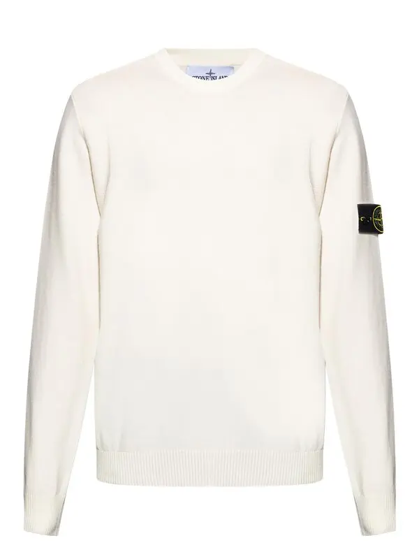 Stone Island Wool Sweater - Cream