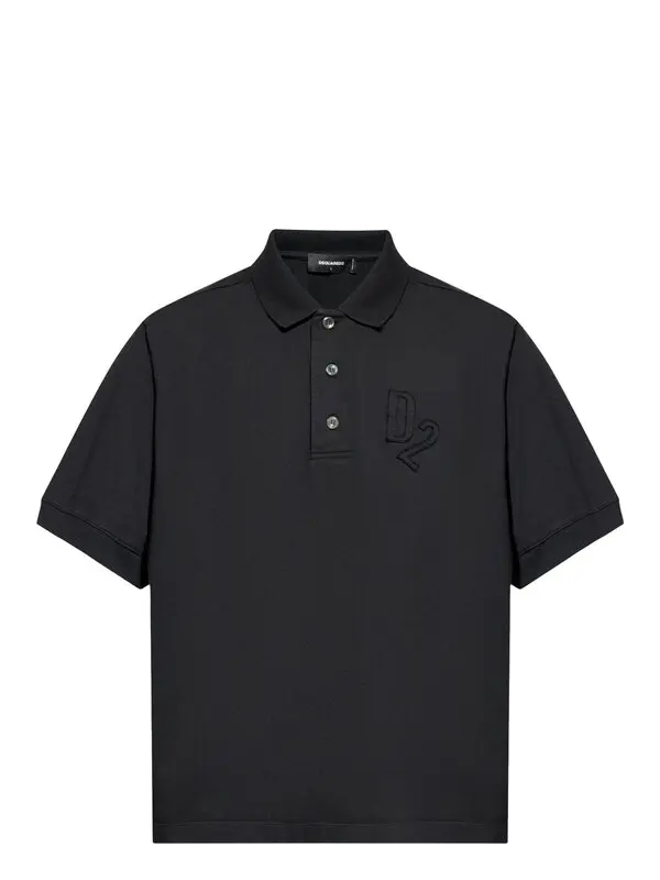 Dsquared2 Polo With Logo - Black