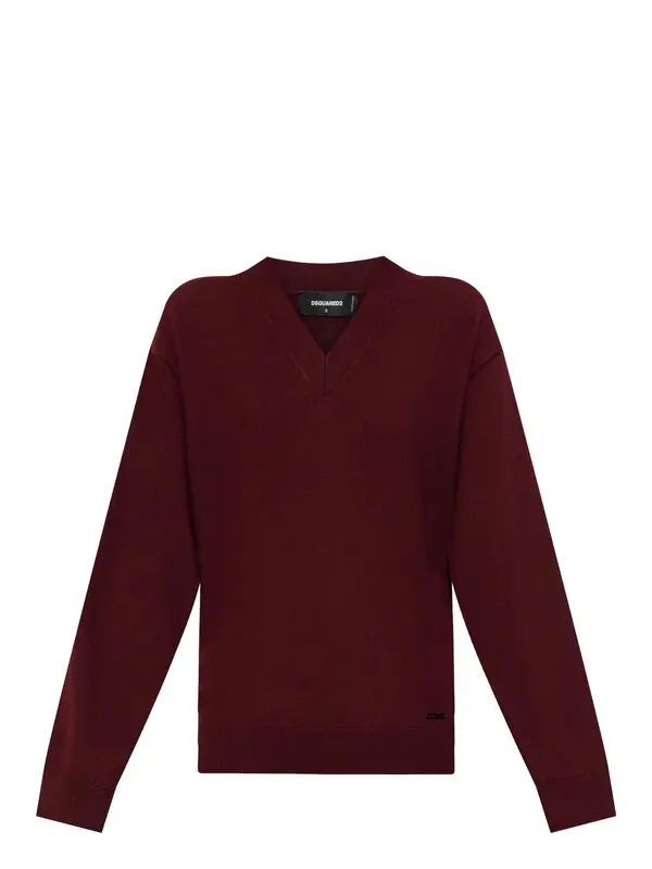 Dsquared2 Wool Sweater - Burgundy