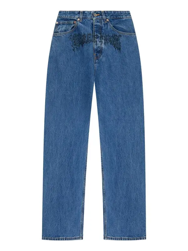 Vetements Logo Jeans - Blue