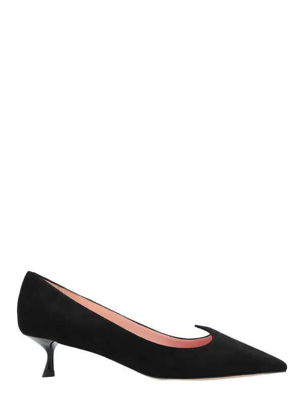 ROGER VIVIER I Love Vivier Suede High Heels - Black