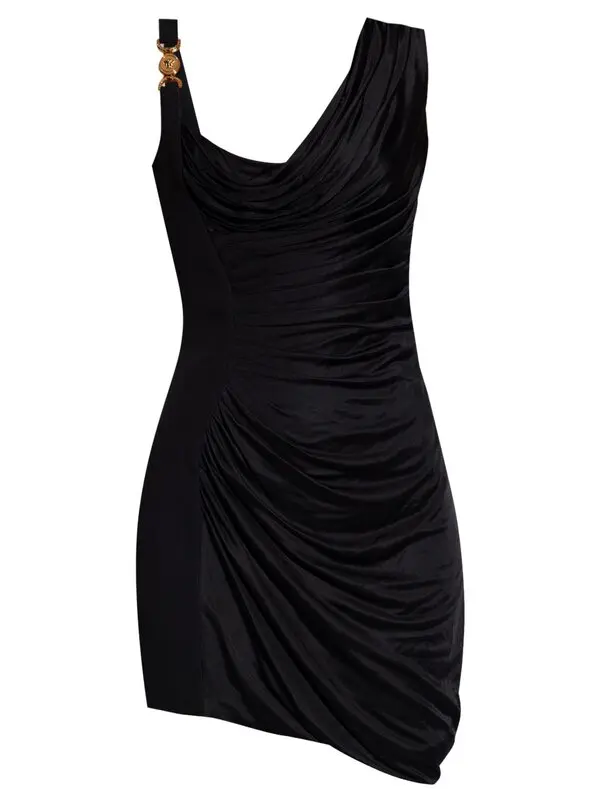 Versace Draped Dress - Black