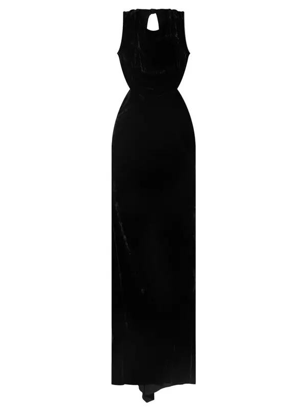 Rick Owens Sleeveless Velvet Dress - Black