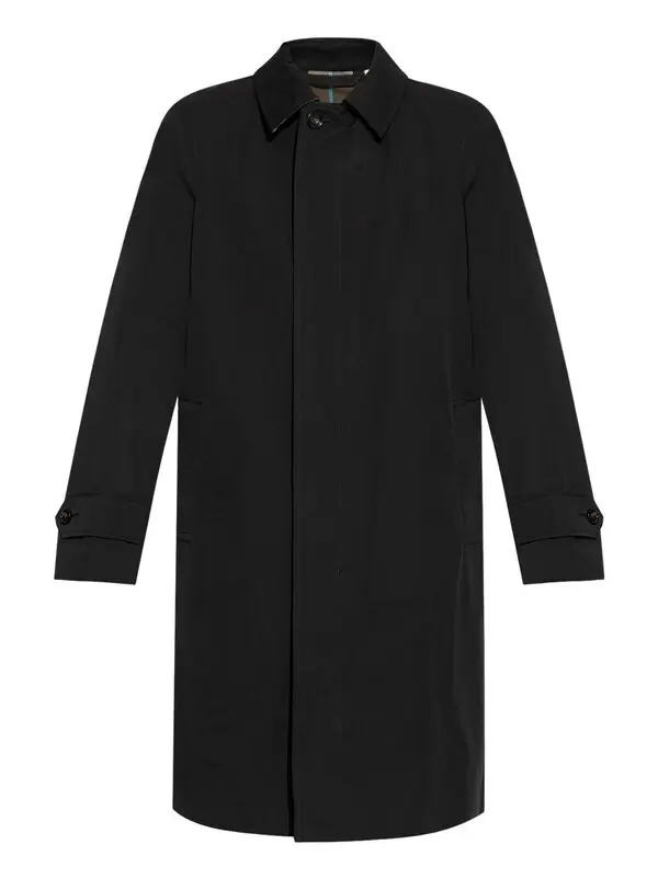 Burberry Cotton Trench Coat - Black