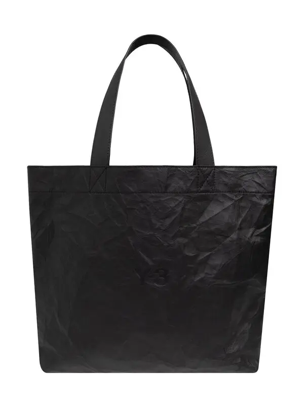 Y3 Shopper Bag With Logo - Black