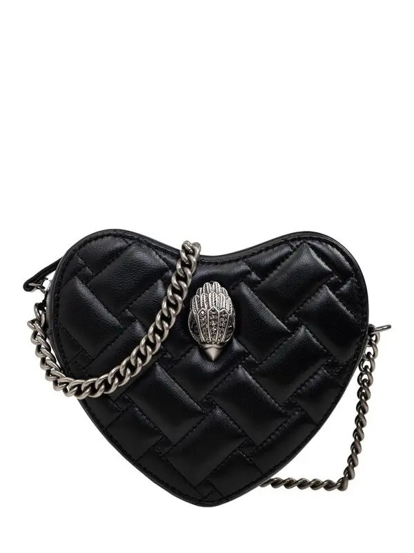 Kurt Geiger Kensington Heart Shoulder Bag - Black