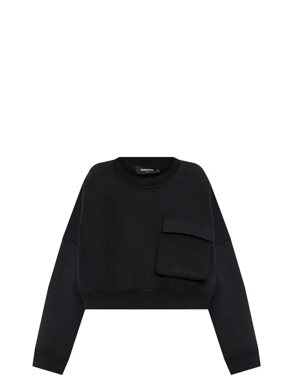 Dsquared2 Sweatshirt With Pocket - Black