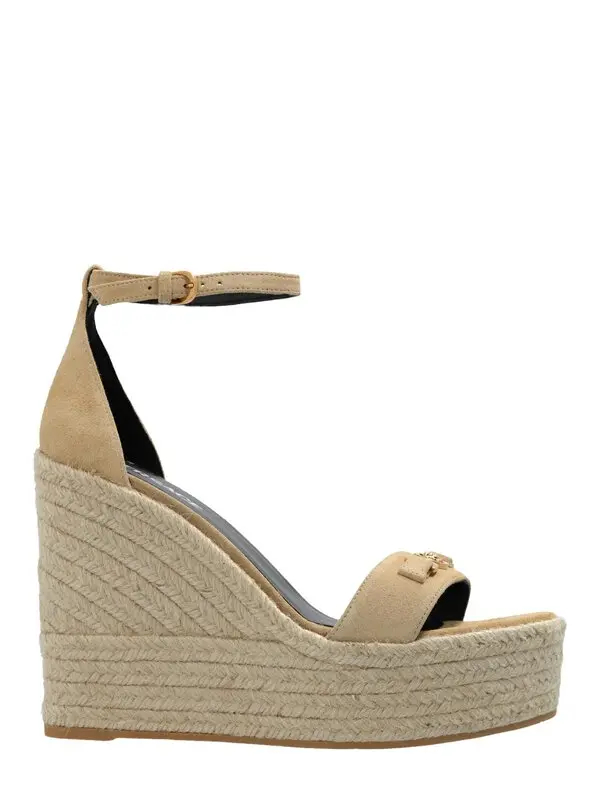 Versace Wedge Sandals - Beige