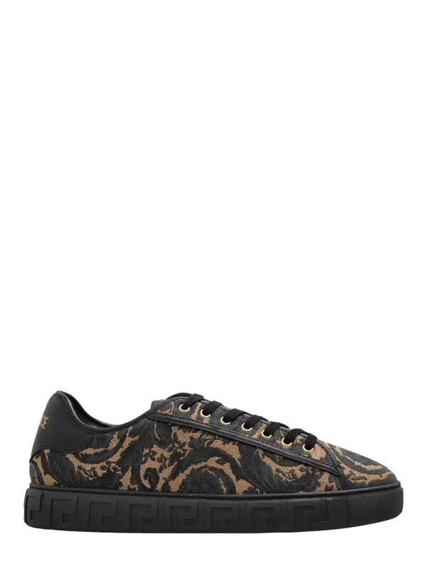 Versace Logo Sneakers - Black