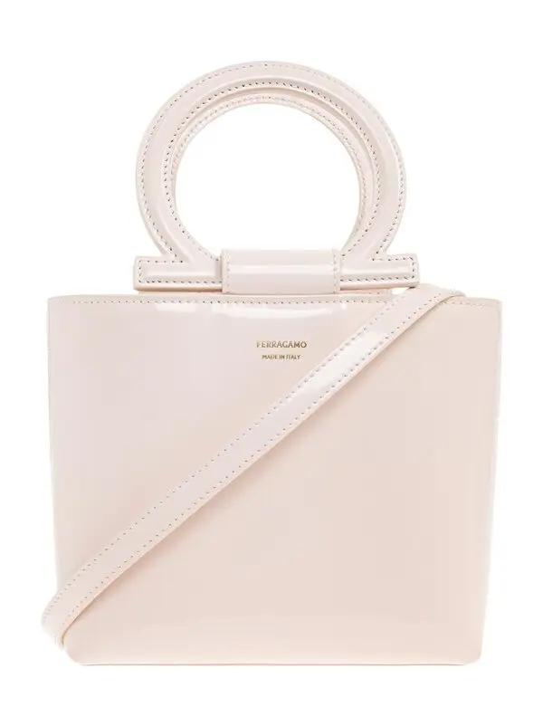 FERRAGAMO Patent Leather Handbag - Pink
