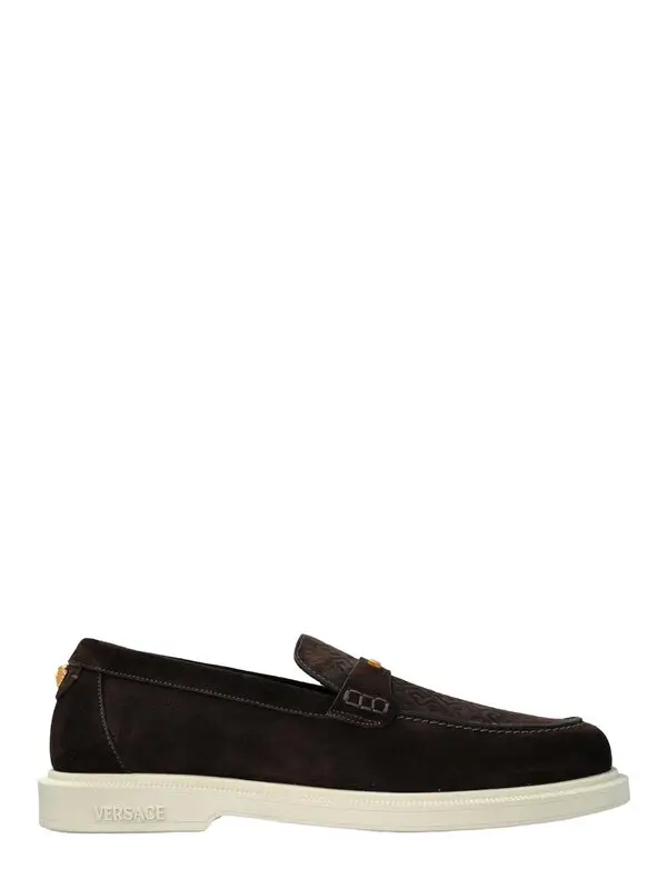 Versace Suede Loafers - Brown