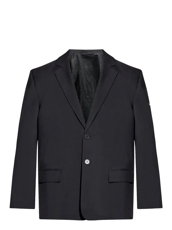 Balenciaga Blazer With Logo - Black