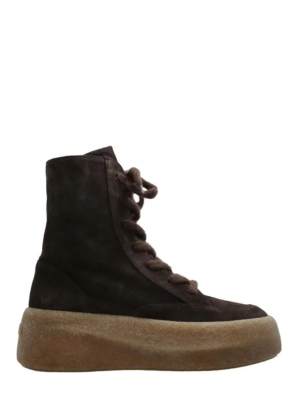 VIC MATIE Suede Platform Shoes - Brown