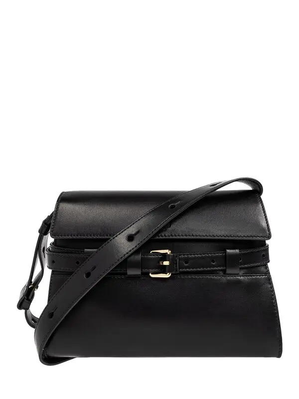 Moschino Shoulder Bag With Logo - Black