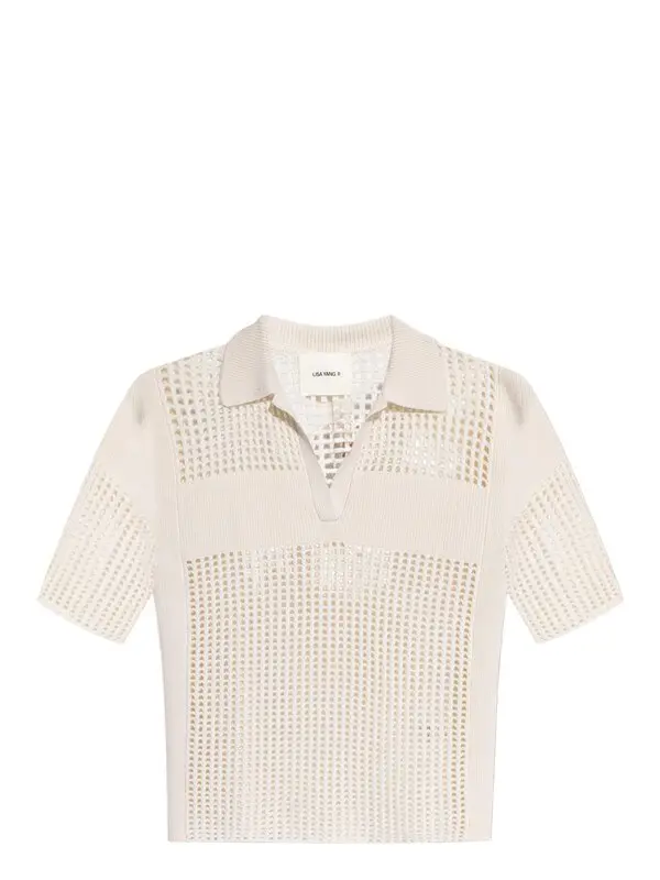 LISA YANG Cashmere Polo Shirt - Cream