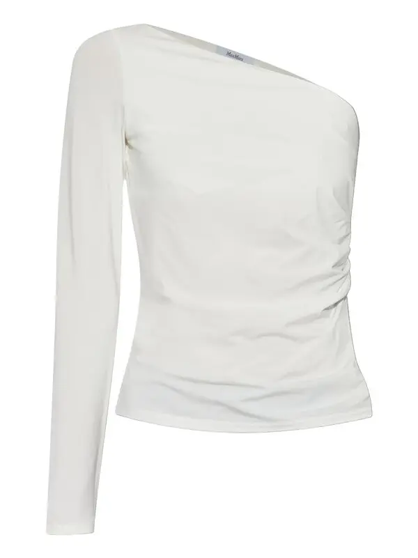 Max Mara Spluga One-shoulder Top - Cream