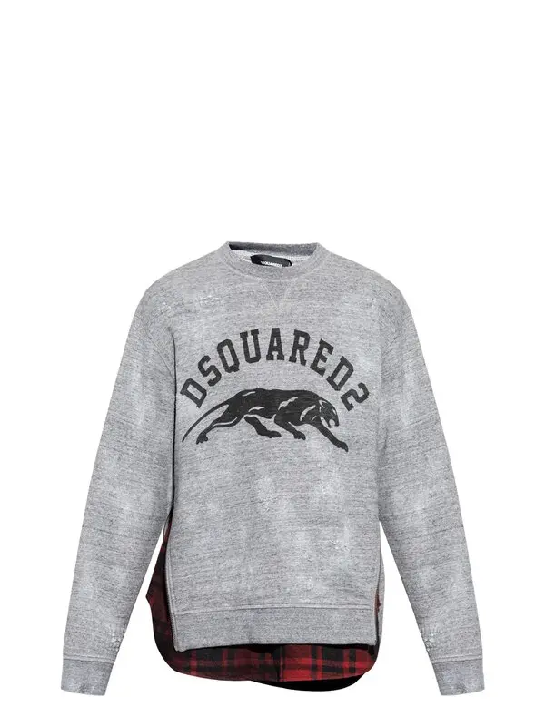 Dsquared2 Sweatshirt With Logo - Grey