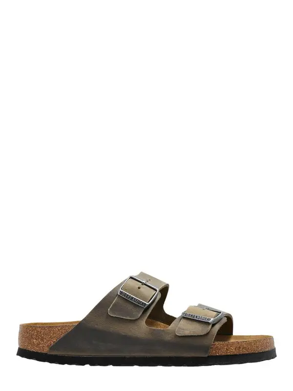 BIRKENSTOCK Arizona Bs Leather Slides - Brown