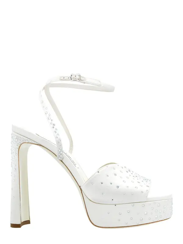 JIMMY CHOO Karli Heeled Sandals - White