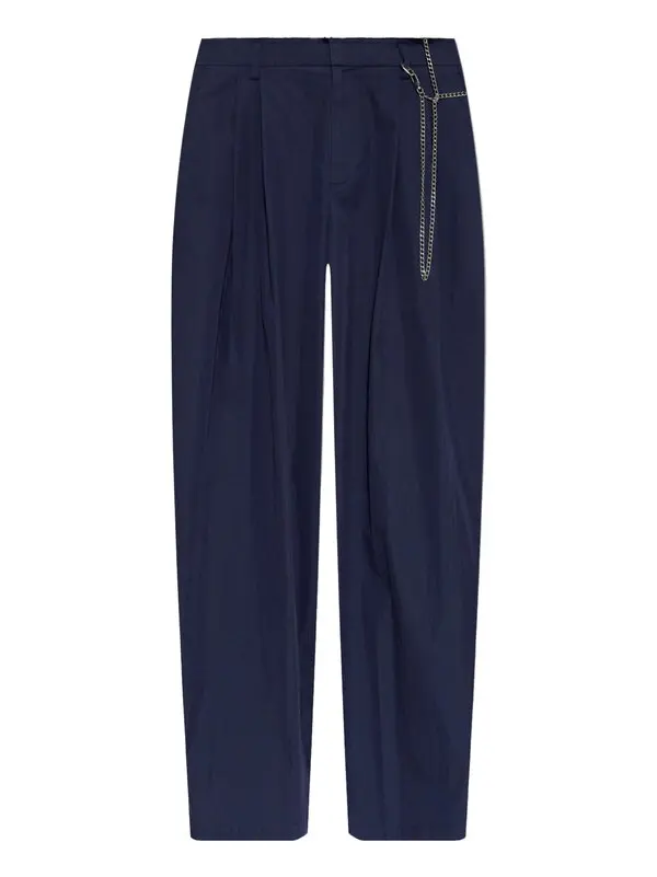 Alexander Wang Pleated Trousers - Navy Blue