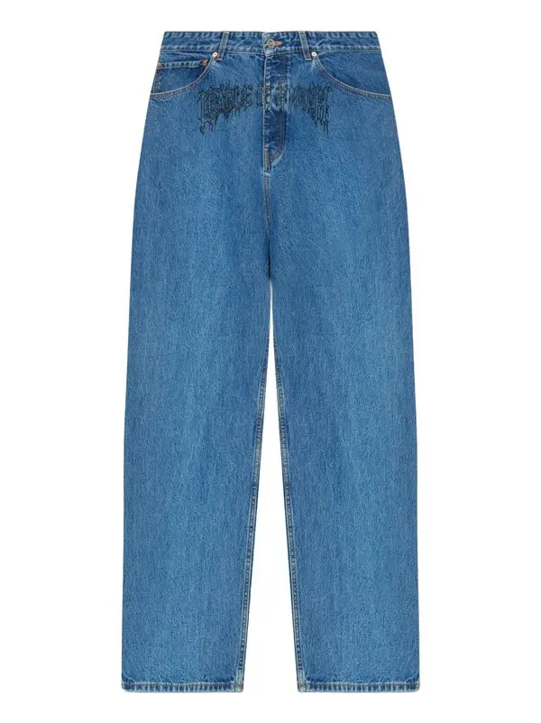 Vetements Logo Jeans - Blue
