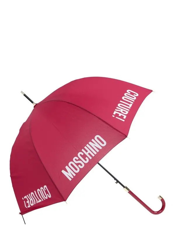 Moschino Logo Umbrella - Red