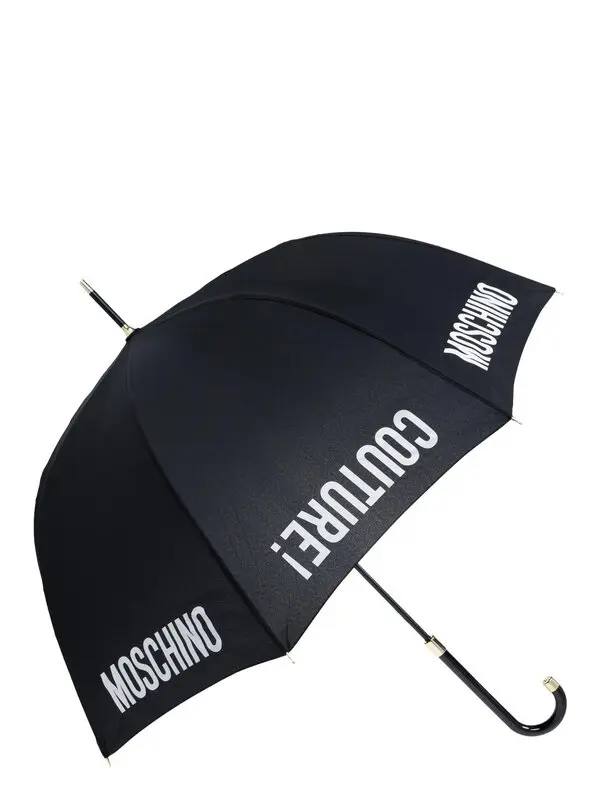 Moschino Logo Umbrella - Black