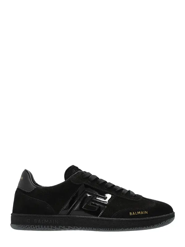 Balmain Suede Low-top Sneakers - Black
