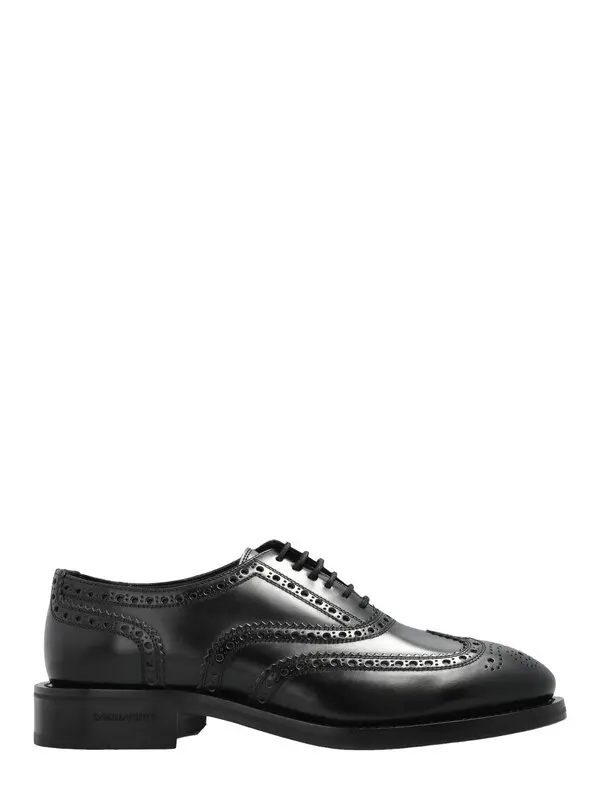 Dsquared2 Leather Brogue Derby Shoes - Black