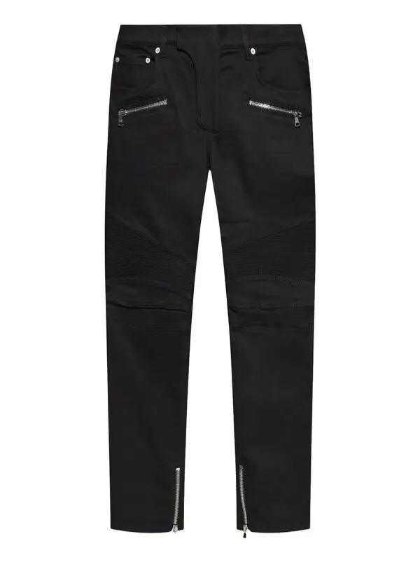 Balmain Jeans With Sewn-in Zippers - Black