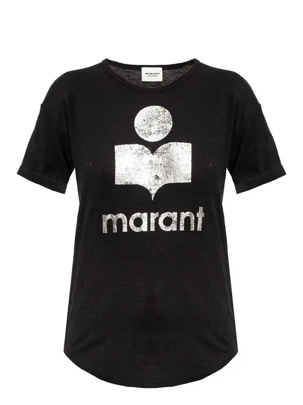 MARANT ETOILE Koldi T-shirt With Logo - Black