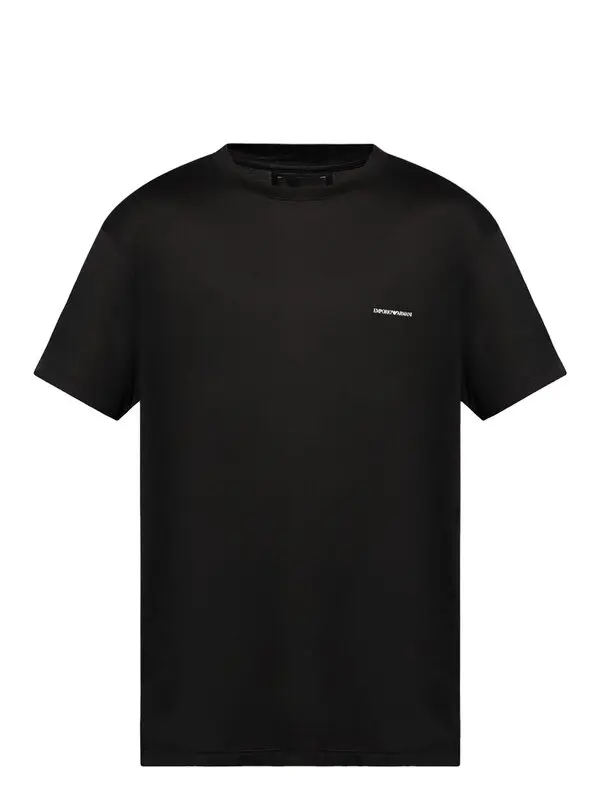 Emporio Armani Logo-printed T-shirt - Black