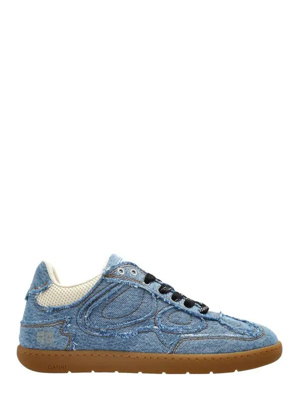 GANNI Laced Sports Sneakers - Blue