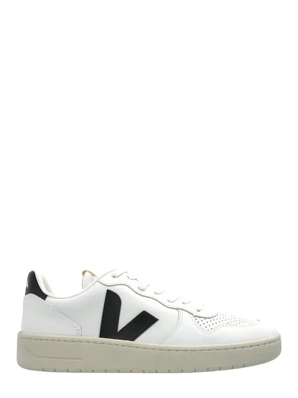 VEJA V-10 Prime Leather Sneakers - White
