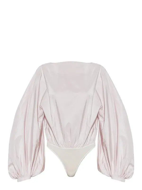 Alaïa Silk Bodysuit - Pink