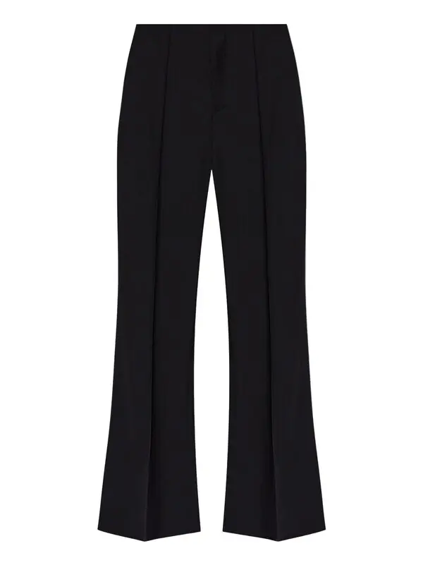 Chloé Wool Trousers With Darts - Black