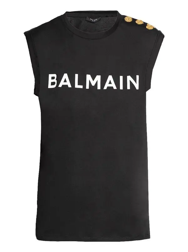Balmain Logo T-shirt - Black