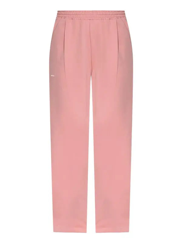PANGAIA Sweatpants With Wide Legs And Minimalist Inscription - Pink
