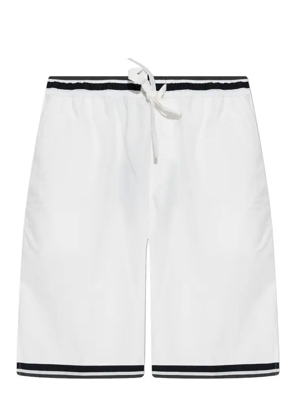 Dolce & Gabbana Printed Cotton Shorts - White