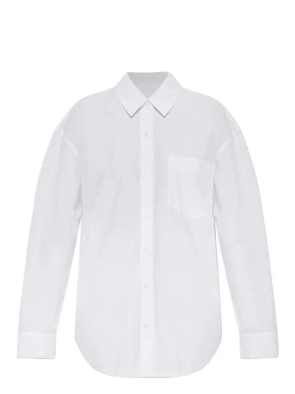 Alexander Wang Shirt With Shimmering Appliqués - White