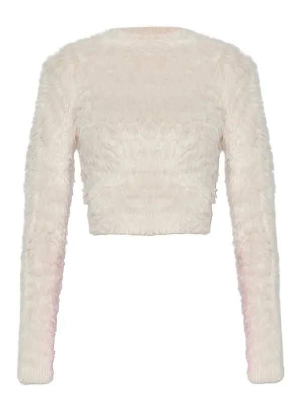 Balenciaga Sweater With Decorative Knot - Cream