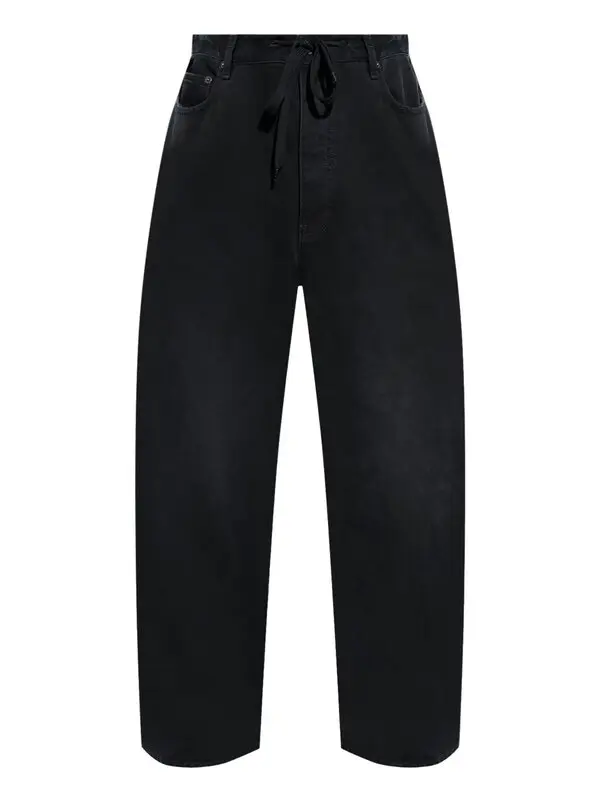 Balenciaga Wide-leg Denim Jeans - Black