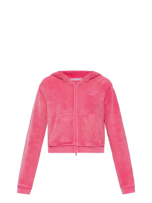 Alexander Wang Velour Hoodie - Pink