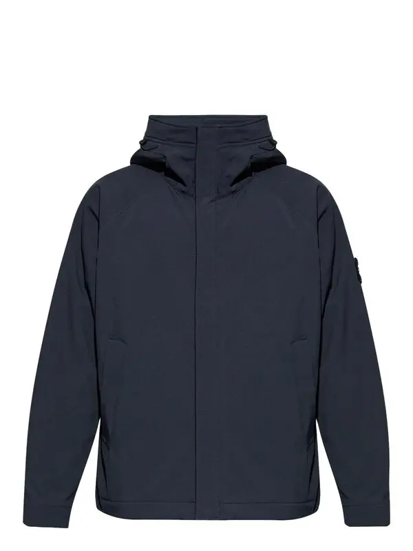 Stone Island Hooded Jacket - Navy Blue
