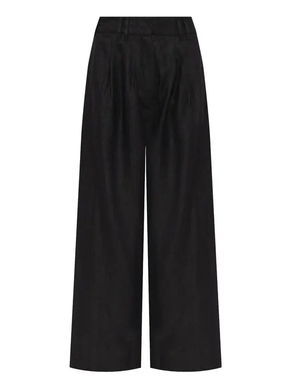 Posse Linen Trousers - Black