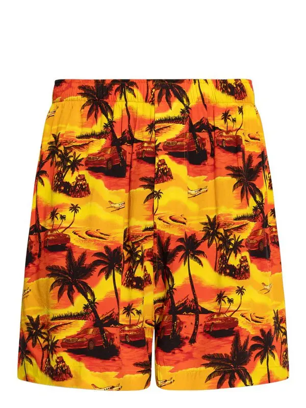 Balenciaga Printed Tropical Shorts - Multicolour