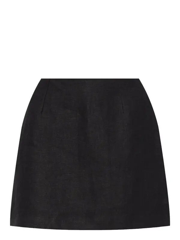Posse Alice Linen Skirt - Black
